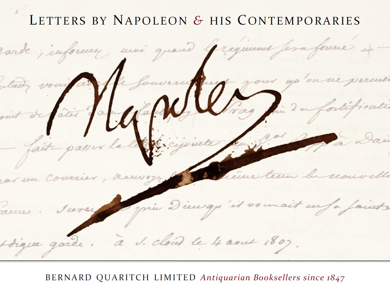 Letters by Napoleon & his Contemporaries - Bernard Quaritch Ltd - Rare ...